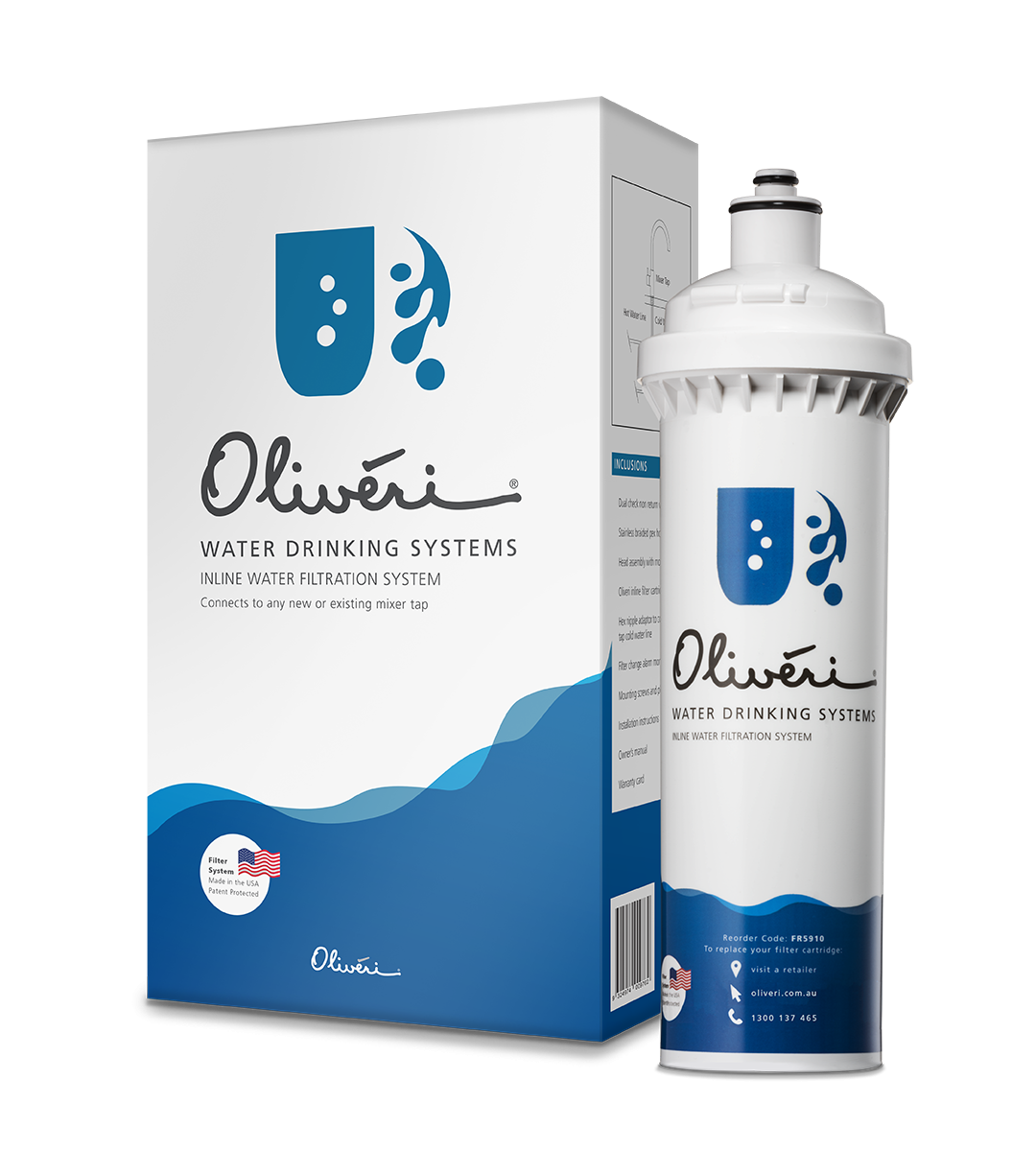 Oliveri - Inline Water Filtration System for Standard Water Use