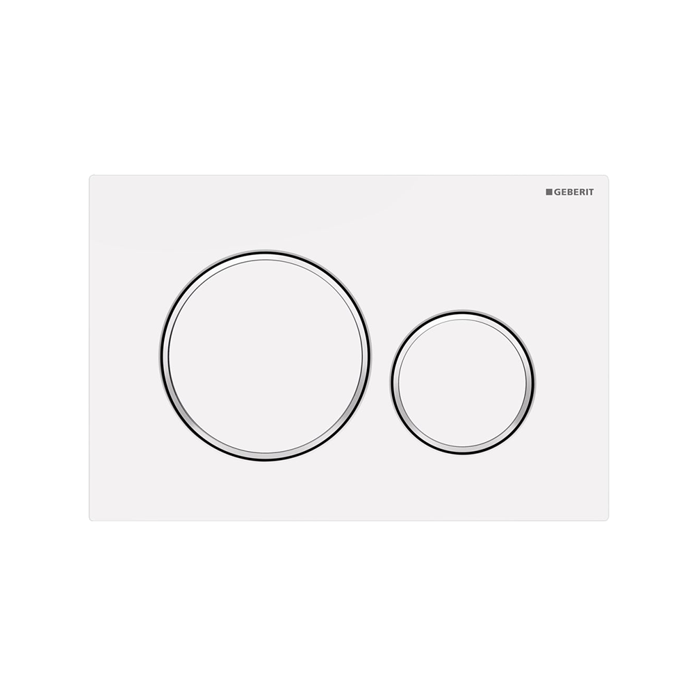 Oliveri - Concealed Cistern Flush Plate with Round Buttons