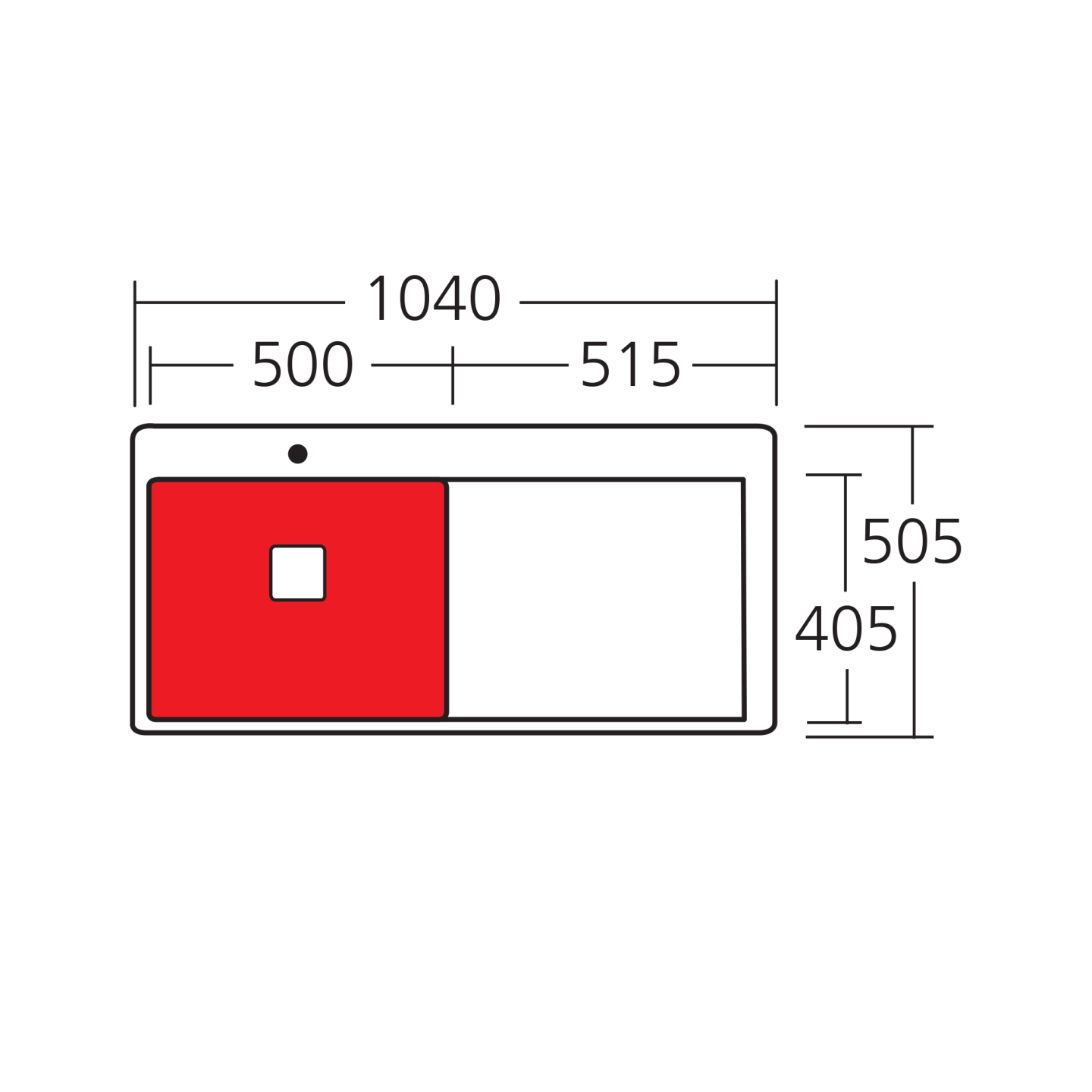 Oliveri - Professional Series Single Bowl Sink with Drainer